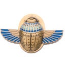 Moon Knight 3D Casted Scarab Compass and Crescent Blade Pin Replicas ...