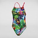 Women's Lucid Jungle Allover Vback Swimsuit Green/Blue | Speedo