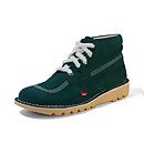 Adult Unisex Kick Hi Suede Green | Kickers