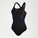 Women's Placement Muscleback Swimsuit Black/Red | Speedo