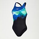 Women's Club Training Leaderback Swimsuit Black/Blue | Speedo