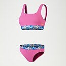 Women's Textured Deep U-Back Bikini Purple | Speedo