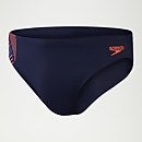 Men's 7cm Tech Panel Brief Blue/Orange | Speedo