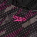 Women's HyperBoom Muscleback Swimsuit Black/Pink | Speedo