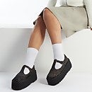 Adult Women Kick T Bar Platform Leather Black | Kickers