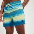 Men's Placement Leisure 16'' Swim Shorts Blue/Yellow | Speedo