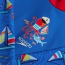 Boys Printed All-in-One Sun Suit Blue/Red | Speedo