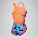 Women's Club Training Allover Digital Powerback Swimsuit Red/Blue | Speedo