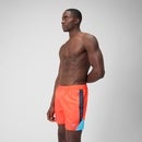 Men's HyperBoom Splice 16" Swim Shorts Red/Blue | Speedo