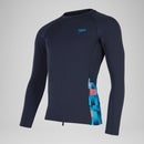 Men's Endurance+ Splice Rash Top Navy/Blue | Speedo