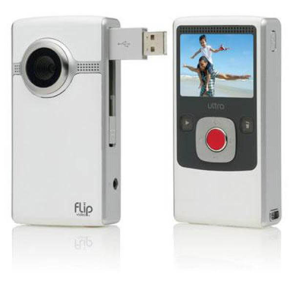 FLIP Video Ultra 2 Mini Camcorder - white Electronics - Zavvi UK