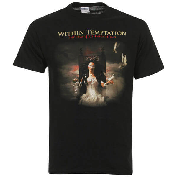 WITHIN TEMPTATION - ALBUM - T-SHIRT - BLACK (M) Mens Clothing - Zavvi UK