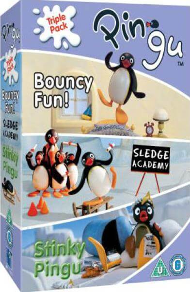 Pingu Triple Pack (Bouncy Fun! / Sledge Academy / Stinky Pingu) DVD ...
