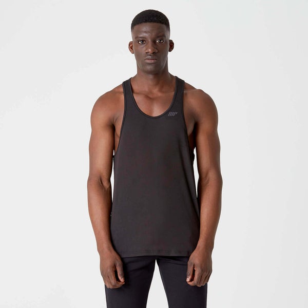 Men's Dry-Tech Infinity Stringer Vest | Black | MYPROTEIN™