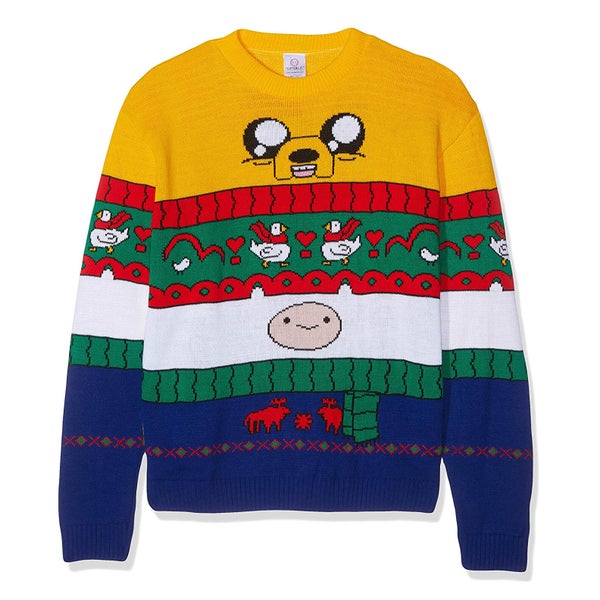 Adventure Time Finn & Jake Kintted Christmas Jumper Clothing - Zavvi UK