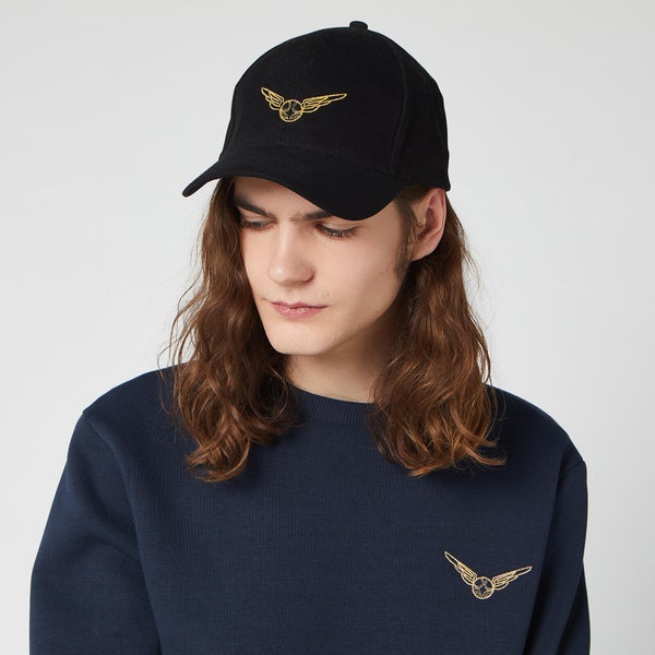 Harry Potter Golden Snitch Embroidered Cap - Black Clothing - Zavvi UK