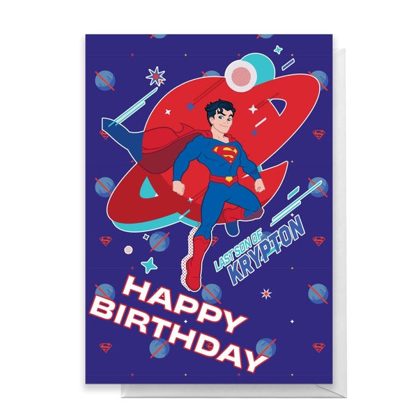 Superman Krypton Happy Birthday Greetings Card Homeware - Zavvi UK