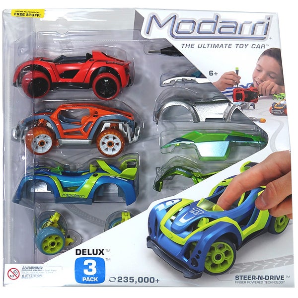 Modarri Deluxe 3 Pack Build Your Car Kit - IWOOT UK