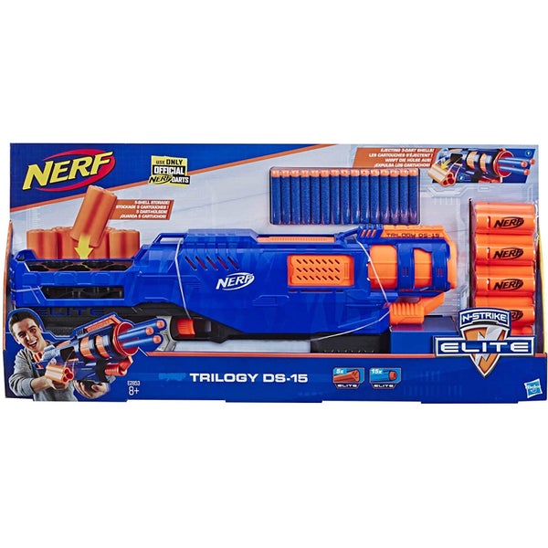 NERF N-Strike Elite Trilogy DS 15 Blaster Toys | Zavvi Australia