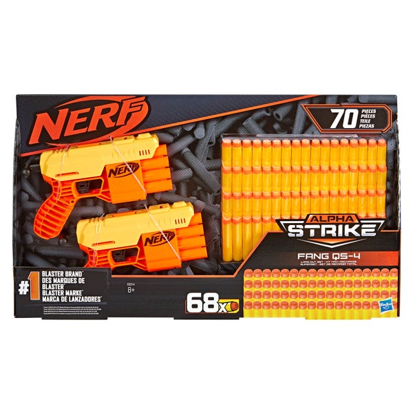 NERF Alpha Strike Fang QS 4 Load Out Set Toys - Zavvi UK