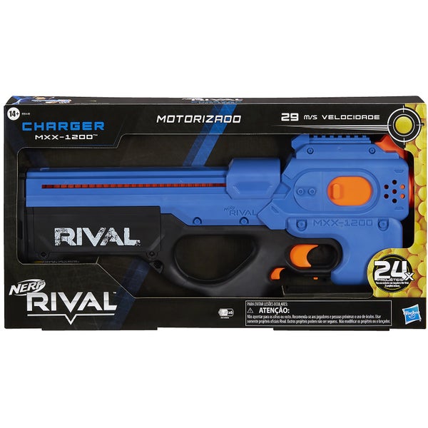 NERF Rival Charger MXX 1200 Blue Blaster Toys - Zavvi UK