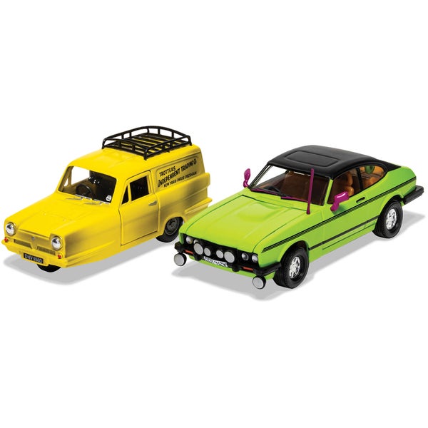 Del Boy's Reliant Regal and Ford Capri Mk II Model Set - Scale 1:36 ...