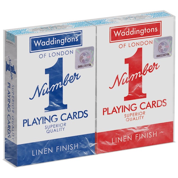 Waddington's No. 1 Playing Cards - Red and Blue Twin Pack Toys - Zavvi UK