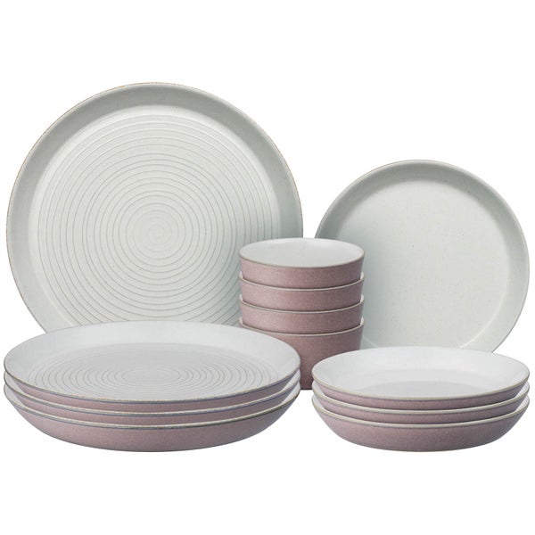 Denby Impression Pink Tableware Set - 12 pcs | TheHut.com