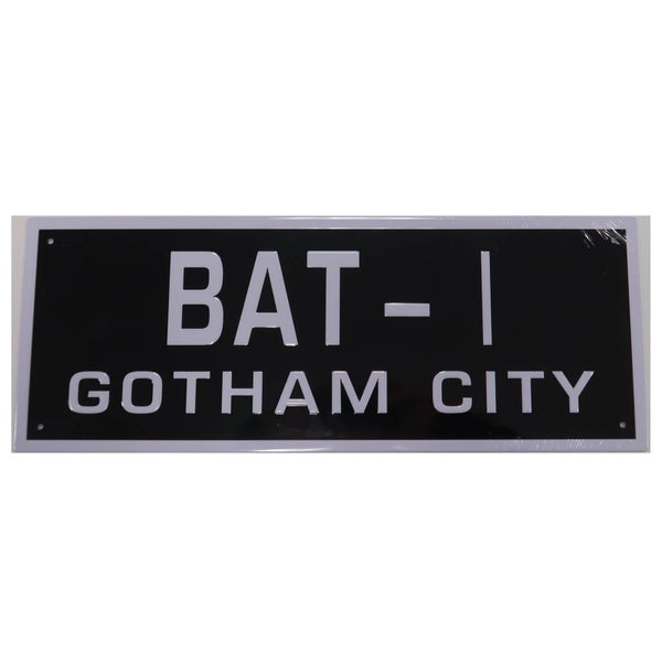DC Comics Batman Batmobile License Plate Prop Replica Merchandise ...