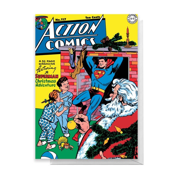 Superman Christmas Greetings Card Homeware Zavvi Uk