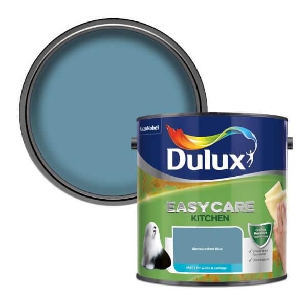 Offer Homebase Dulux Easycare Kitchen Stonewashed Blue
