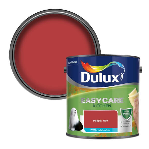 Offer Homebase Dulux Easycare Kitchen Matt Pepper Red Matt Offer Homebase Dulux Easycare Kitchen Matt Pepper Red Matt