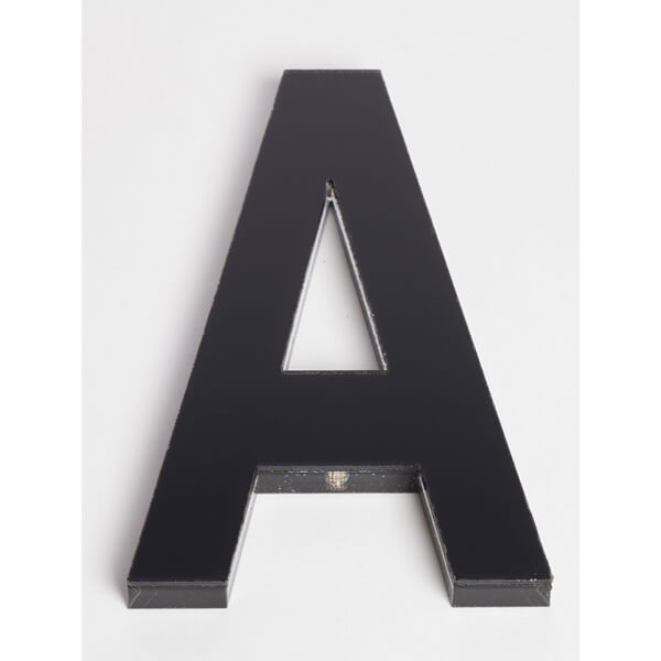 Ultra Black Letter - 120mm - A | Homebase