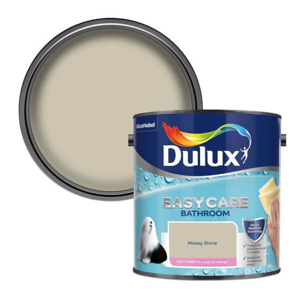 Offer Homebase Dulux Easycare Bathroom Mossy Stone Soft