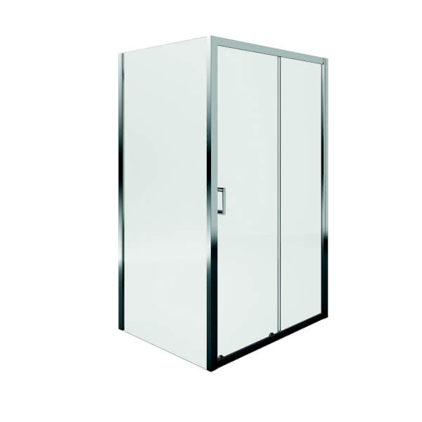 Aqualux Sliding Door Shower Enclosure 1200 X 900mm Homebase