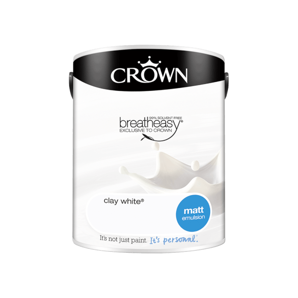 Offer Homebase Crown Standard Matt Emulsion - Clay White