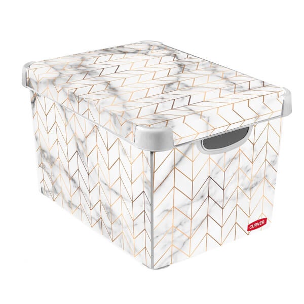 Curver Marble Deco Box | Homebase