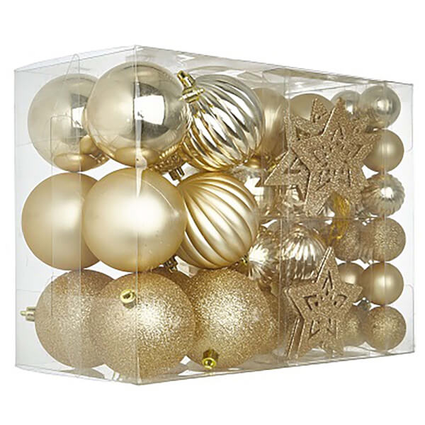 60 Champagne Gold Shatterproof Tree Decorations Homebase 60-champagne-gold-shatterproof-tree-decorations-homebase
