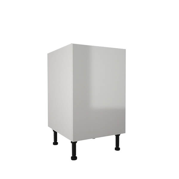 Offer Homebase Yes High Gloss Slab White 500mm Base Unit