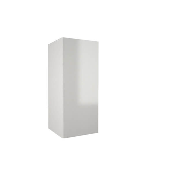 Offer Homebase Yes High Gloss Slab White 300mm Wall Unit