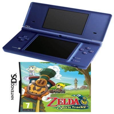 DSi Metallic Blue and Zelda Phantom Hourglass Bundle Games Consoles ...