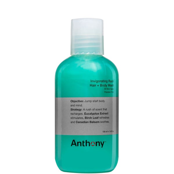 Anthony Invigorating Rush Hair and Body Wash 100ml - Snabb leverans