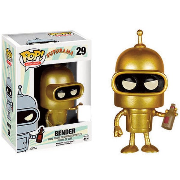 Futurama Golden Bender SDCC Exclusive Pop! Vinyl Figure Merchandise ...