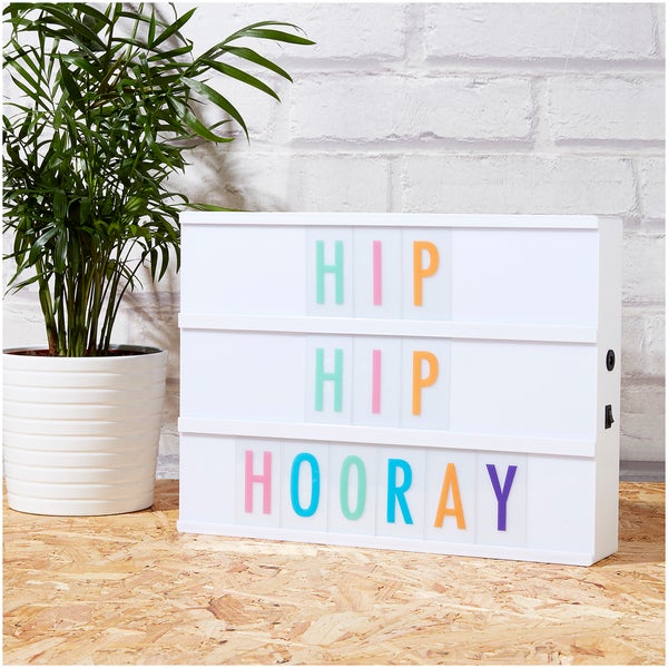 Cinematic Lightbox - White/Multi - IWOOT UK