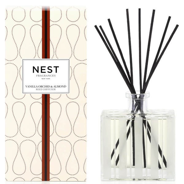 NEST Fragrances Vanilla Orchid and Almond Reed Diffuser | lookfantastic ...