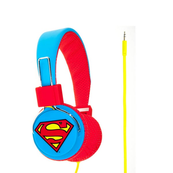 Superman Folding On-Ear Headphones - Superman Logo - IWOOT UK