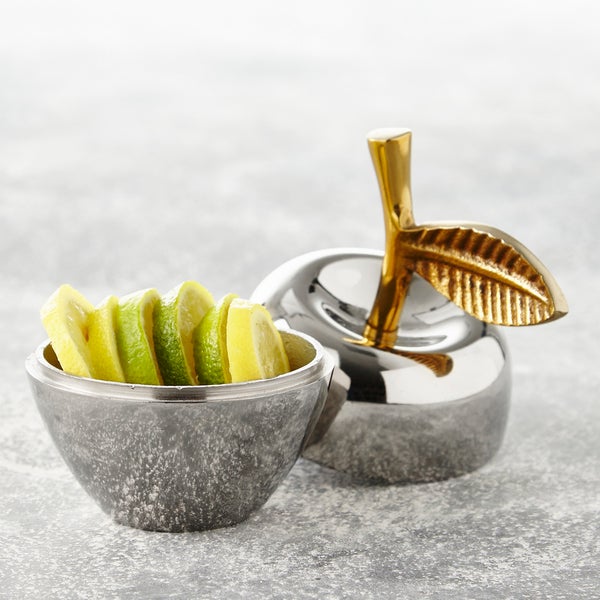 Apple Trinket Pot - Stainless Steel - IWOOT UK