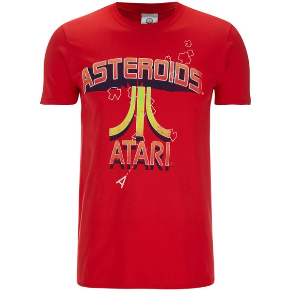 Atari Men's Asteroids Atari Vintage Logo T-Shirt - Red Merchandise ...
