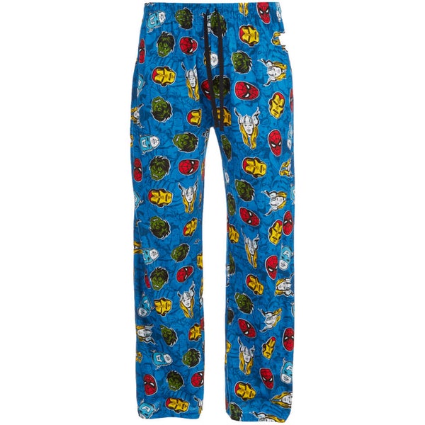 Marvel Comics Men's Avengers Lounge Pants - Blue Merchandise - Zavvi UK