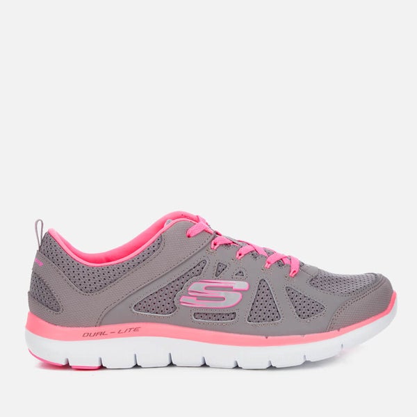 Skechers Women's Flex Appeal 2.0 Simplistic Trainers - Grey/Pink | Zavvi.nl